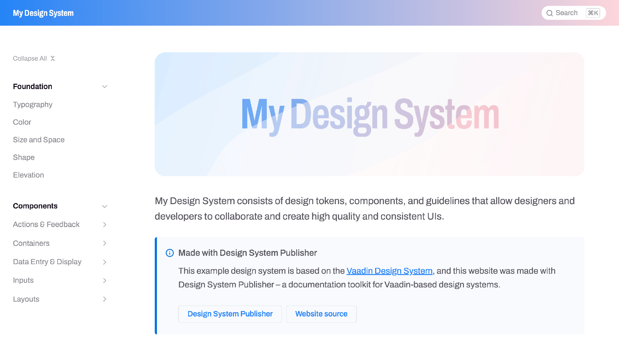Design System Publisher
